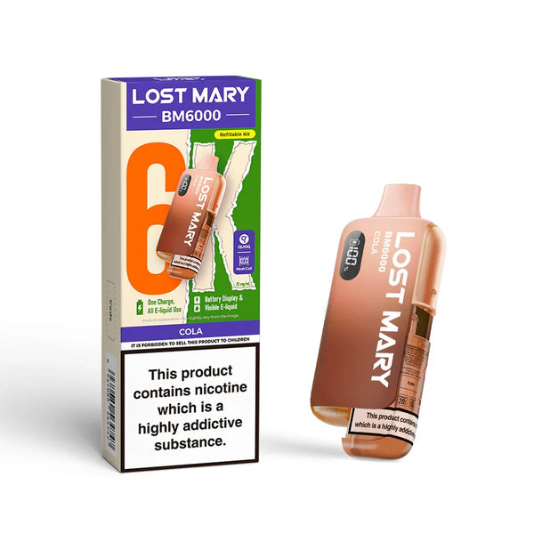 LOST MARY BM6000 v2 COLA PRE-FILLED VAPE KIT - 20mg – Vapeslough