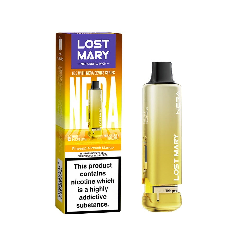 PINEAPPLE PEACH MANGO - LOST MARY NERA 15K REPLACEMENT PREFILLED POD ...