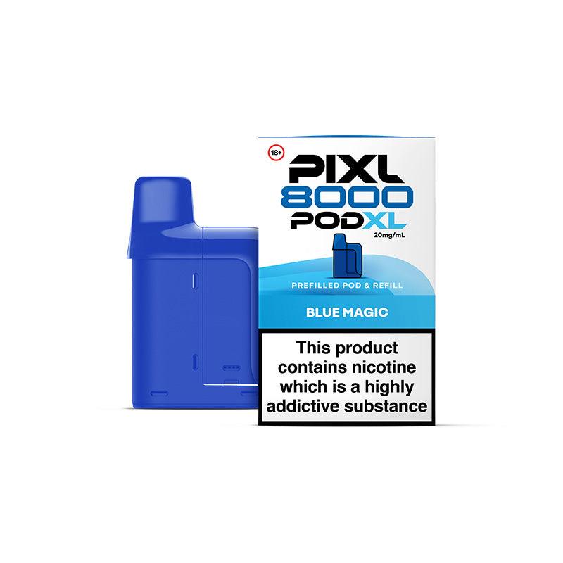 PIXL 8000 BLUE MAGIC VAPE POD - 20mg – Vapeslough